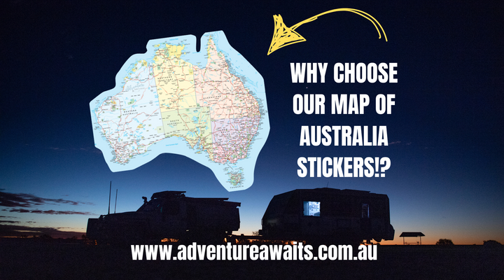The Best Map of Australia Sticker Decal – Removeable And Weatherproof