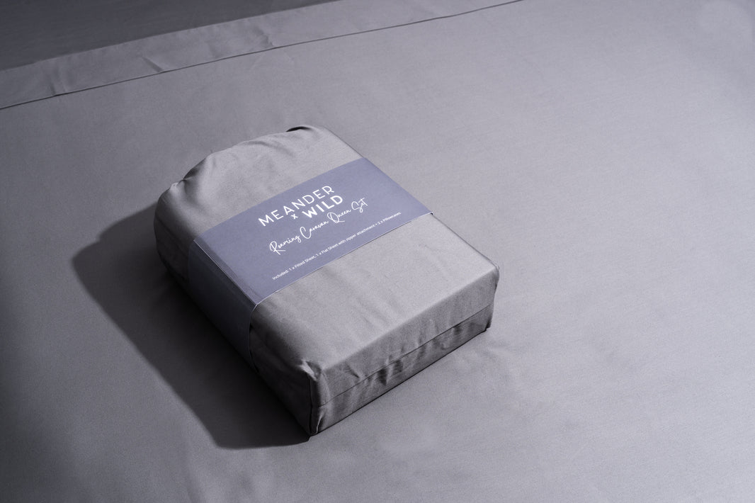 MeanderWild | Caravan Queen Sheet Set Zip Together Fitted Caravanning