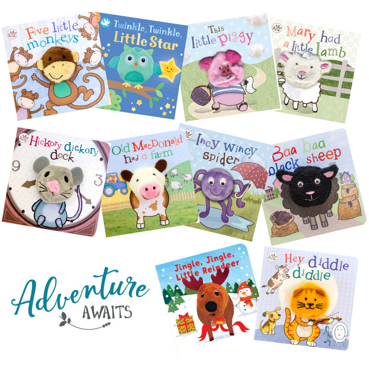 Puppets for Kids & Adults Hand, Finger & Eco Puppets Adventure Awaits