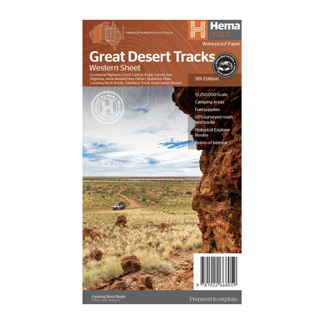 Hema Maps Great Desert Tracks Western Sheet – Adventure Awaits
