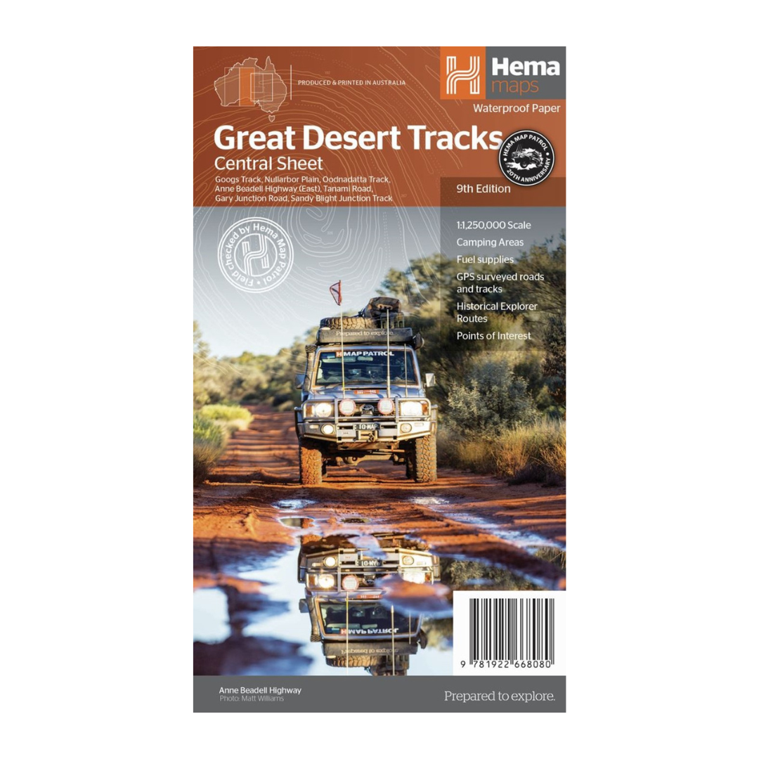 Hema Maps Great Desert Tracks Central Sheet – Adventure Awaits