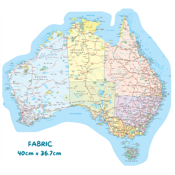 Map of Australia Sticker UV Fabric Caravan Camping RV Travel Decal ...