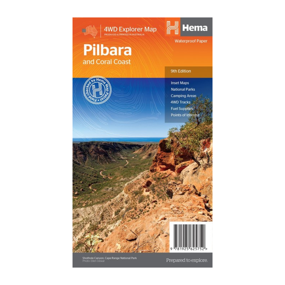 Hema Maps Pilbara And Coral Coast Iconic Map – Adventure Awaits