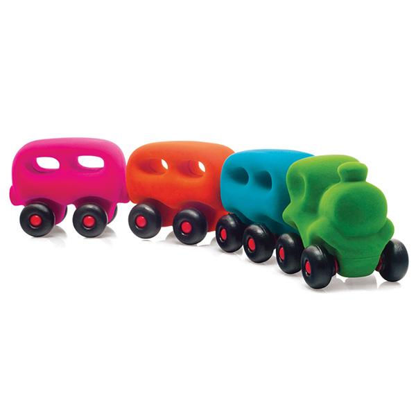 Rubbabu Choo-Choo Train Natural Rubber Foam Toys STEM Play – Adventure ...