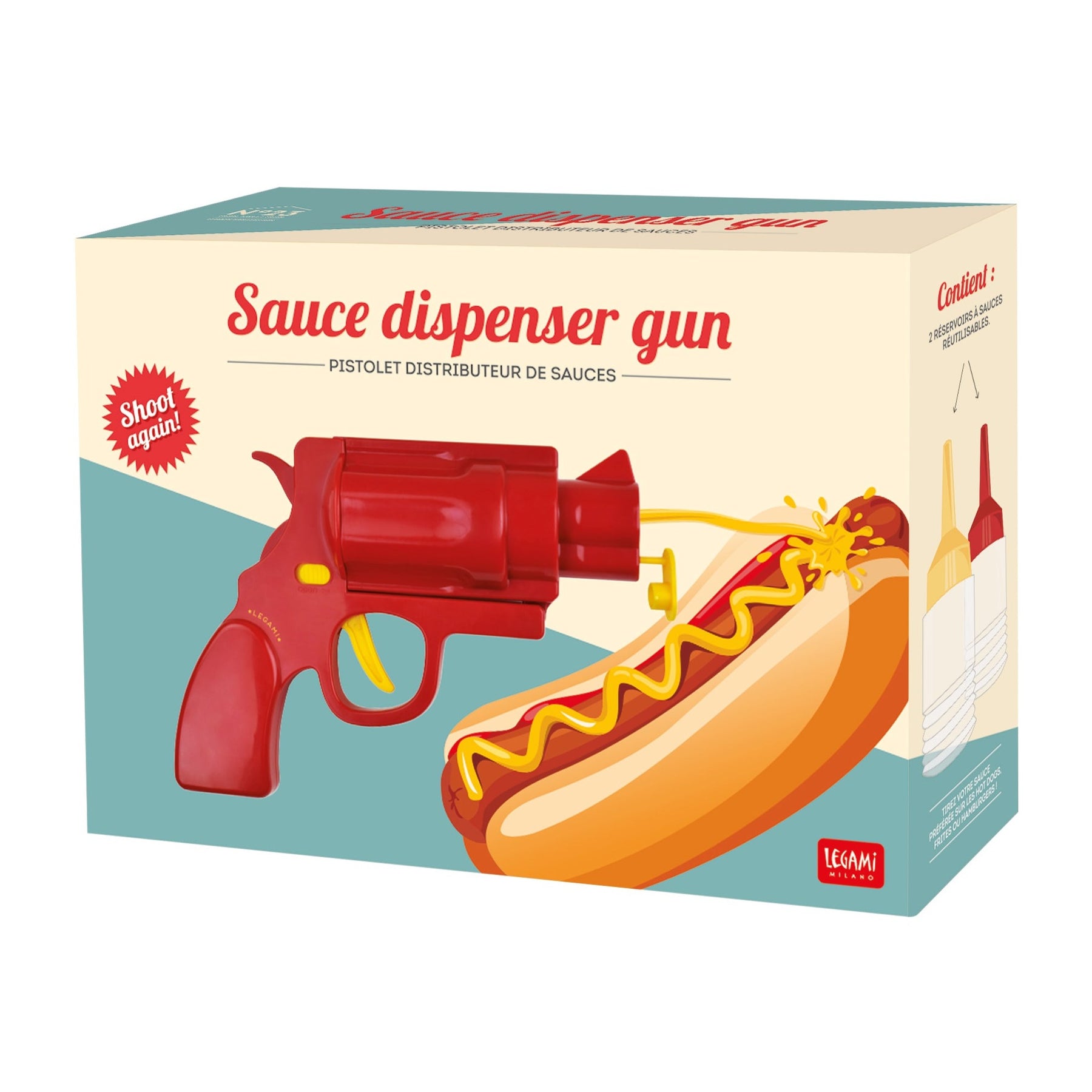Sauce Dispenser Gun | Funny BBQ & Kitchen Gift | Adventure Awaits