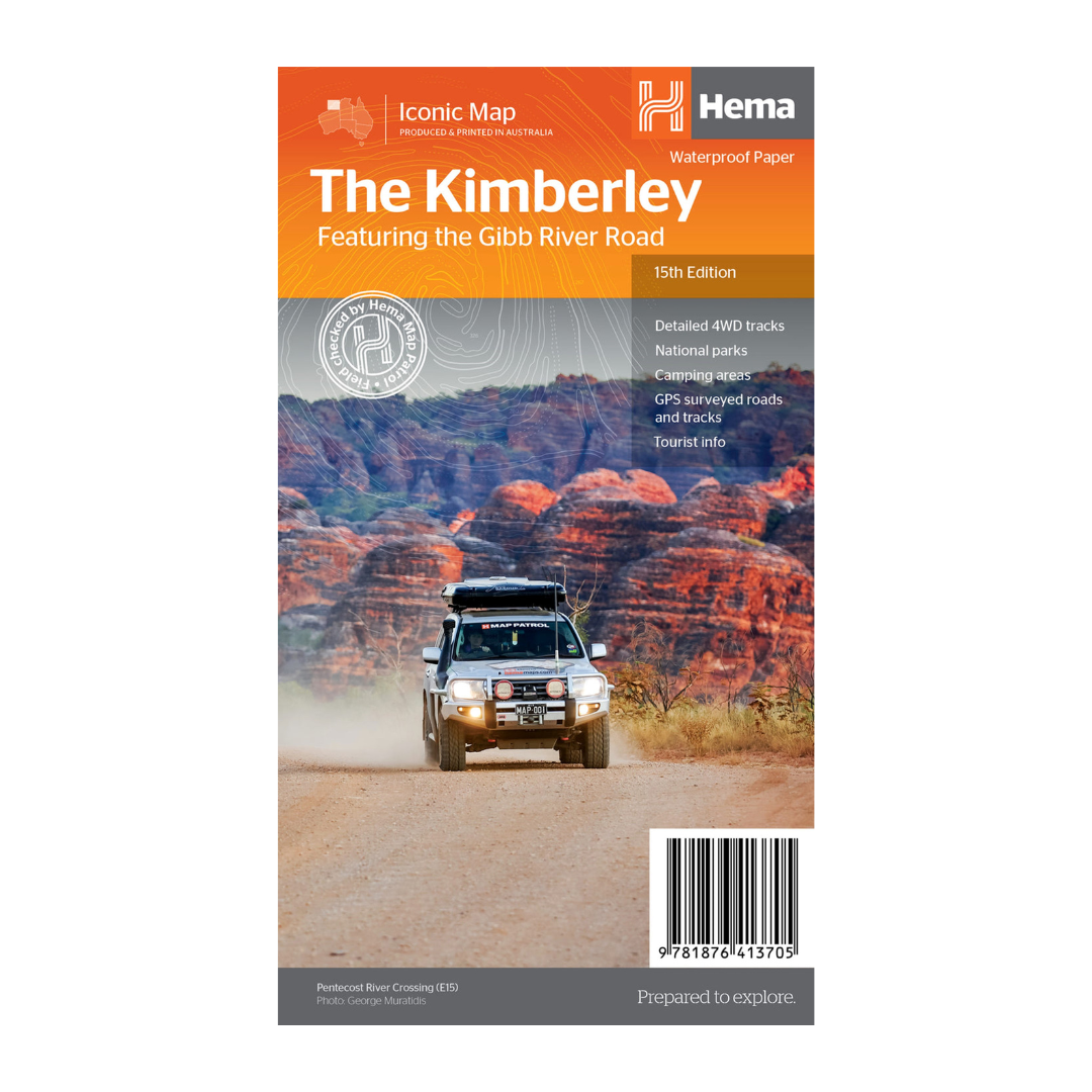 Hema Maps The Kimberley Featuring The Gibb River Road Iconic Map ...