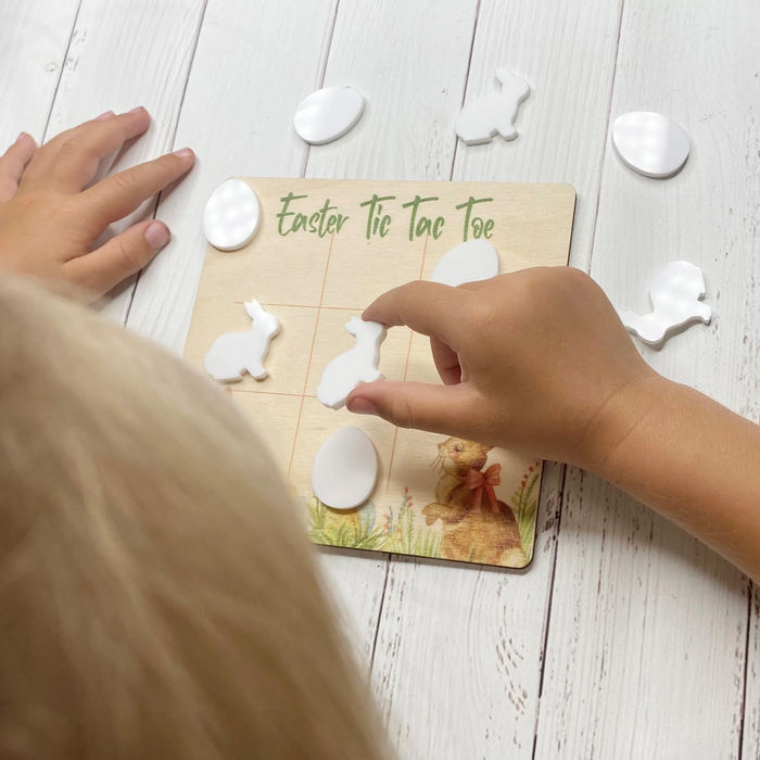 Easter Bunny & Egg Tic Tic Toe Noughts and Crosses Family Kids Game ...