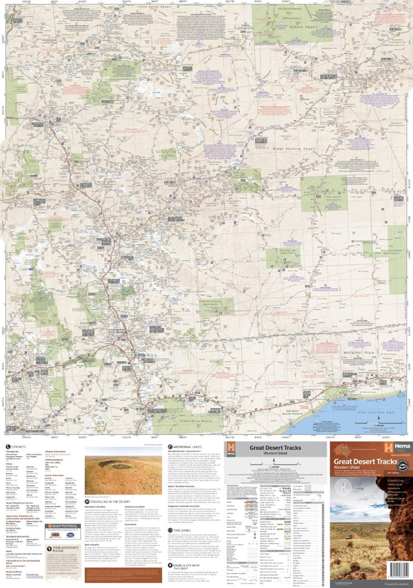 Hema Maps Great Desert Tracks Western Sheet – Adventure Awaits