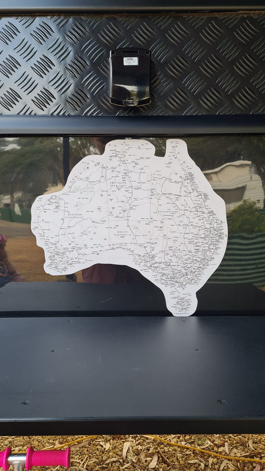 Map of Australia Sticker for Caravans | Aussie-Made & Weatherproof