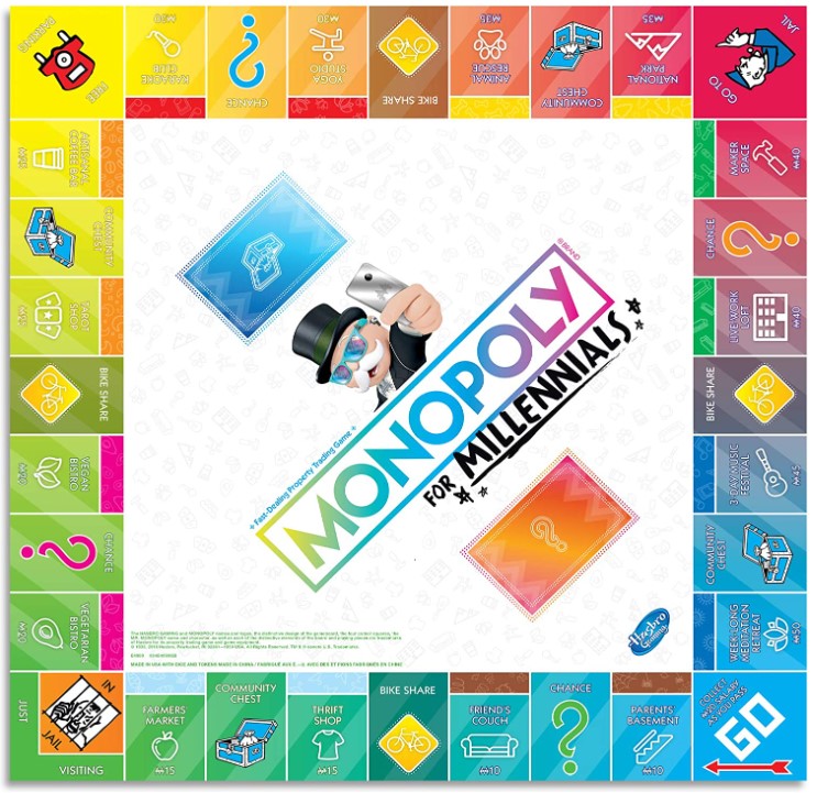 Monopoly Millennial Edition – Adventure Awaits