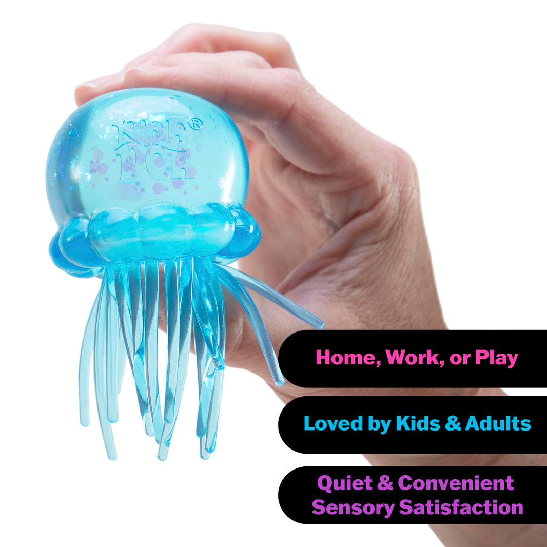 Jelly Squish NeeDoh Squishy Toy | Sparkly Jellyfish Fidget