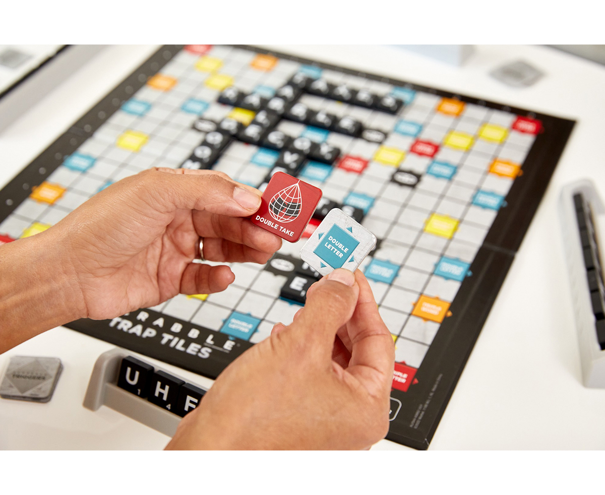Scrabble Trap Tiles Board Game Family Fun – Adventure Awaits