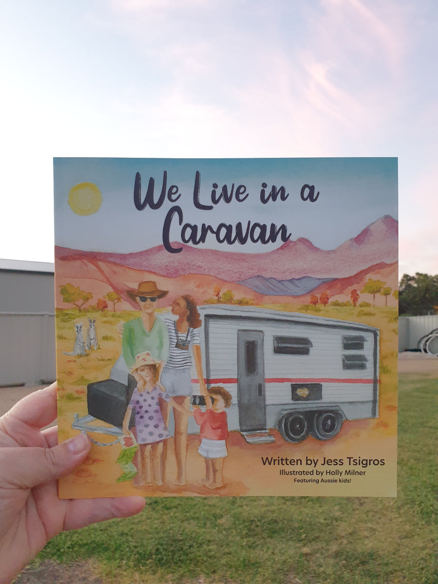 We Live In A Caravan Children's Book Australian Made Big Lap ...