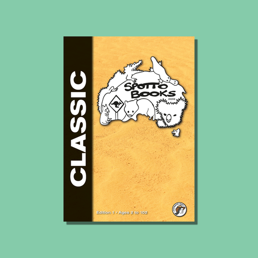 Spotto Book Classic | Yellow Car Spotting Game for Road Trips