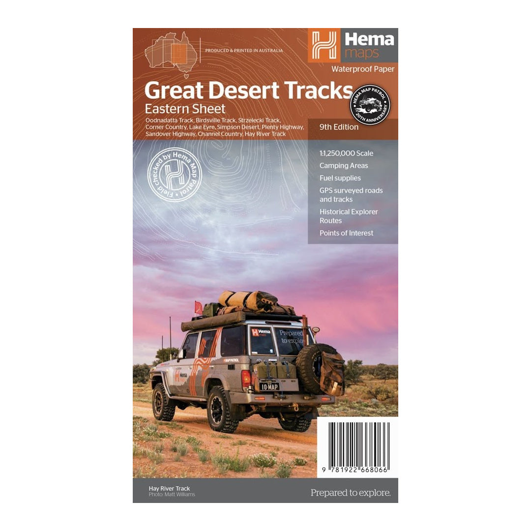 Hema Maps Great Desert Tracks EASTERN Sheet – Adventure Awaits
