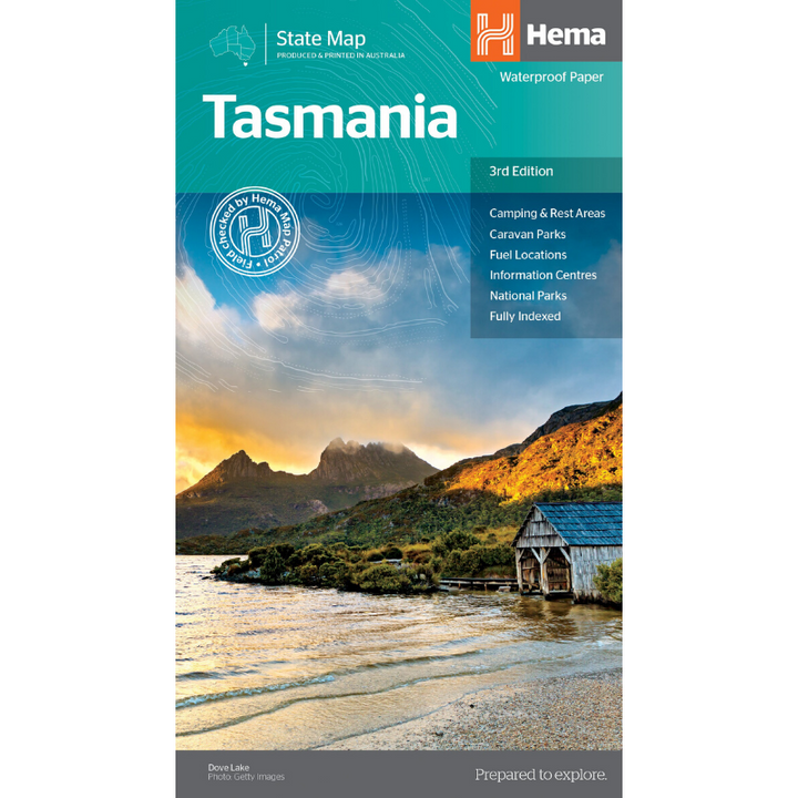 Tasmania State Map by Hema | Camping, Fuel, National Parks