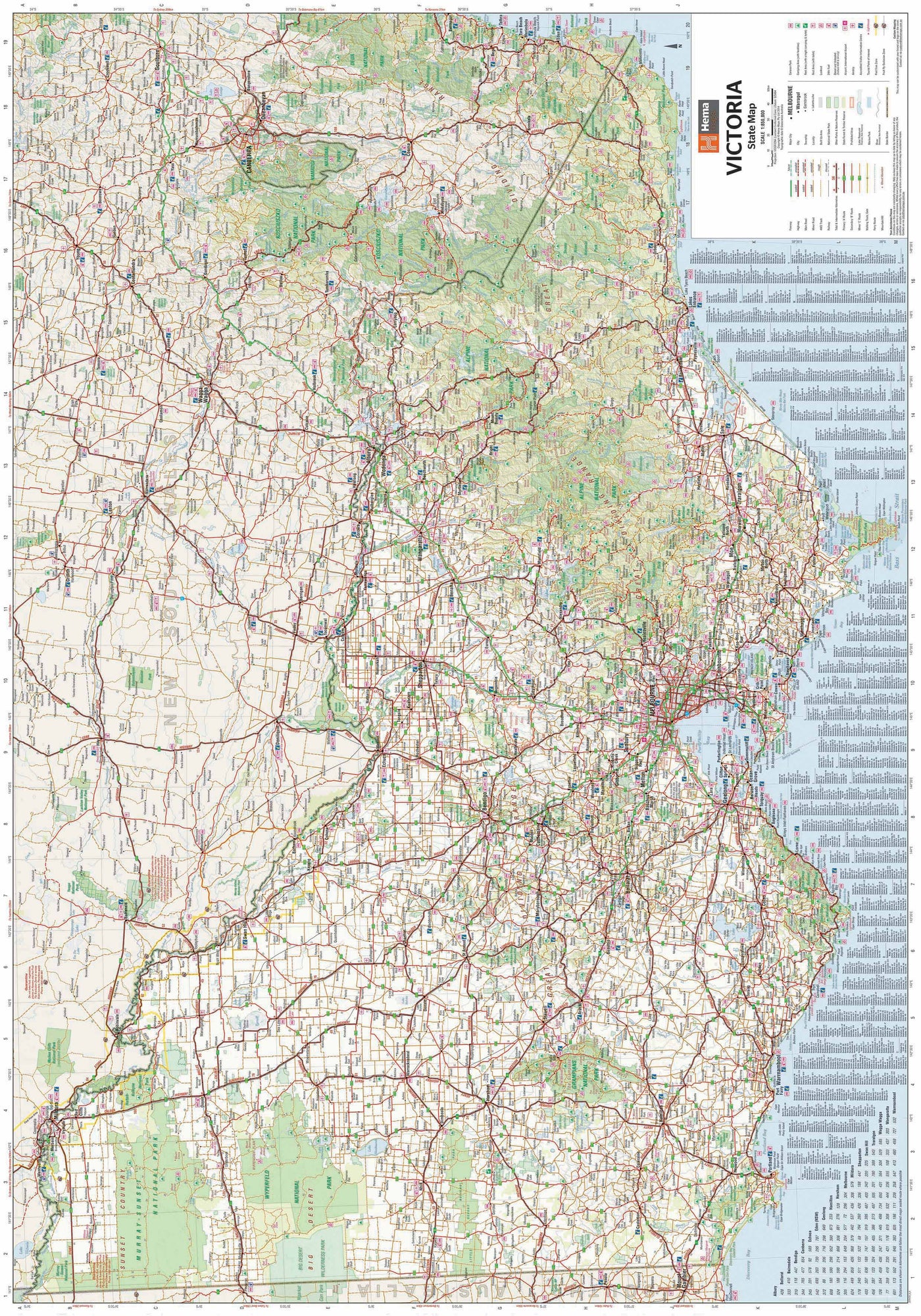 Hema Maps Victoria | State Map | VIC Travel Map