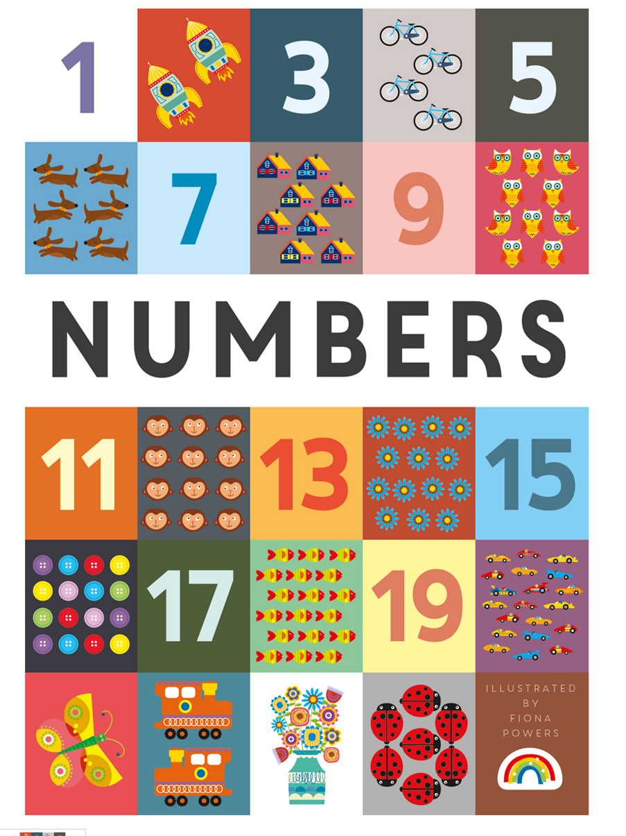 Keepsake Numbers Illustrated by Fiona Powers – Adventure Awaits