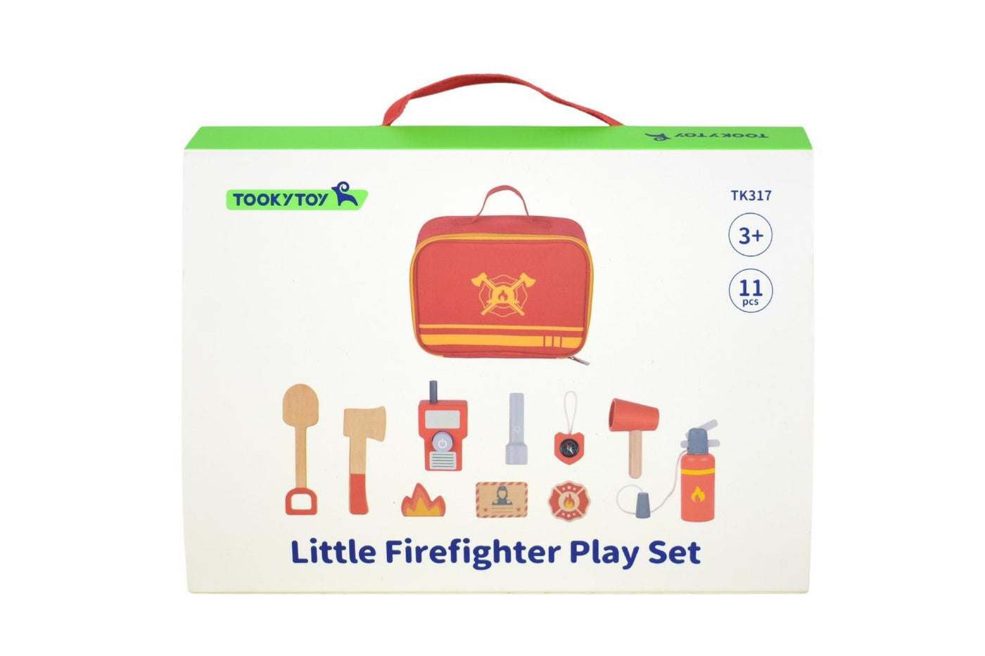 Firefighter Play Set in Carry Bag | Wooden Role Play Toy