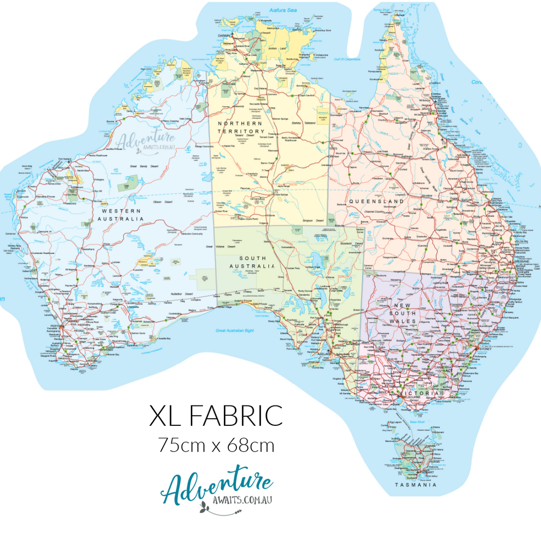 Map of Australia for Caravans, Travel & Kids