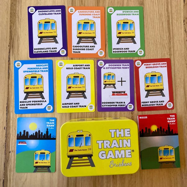 The Train Game Card Game Brisbane Trains Family Games Night – Adventure ...