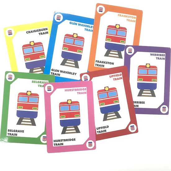 The Train Game Card Game Melbourne Trains Family Games Night ...