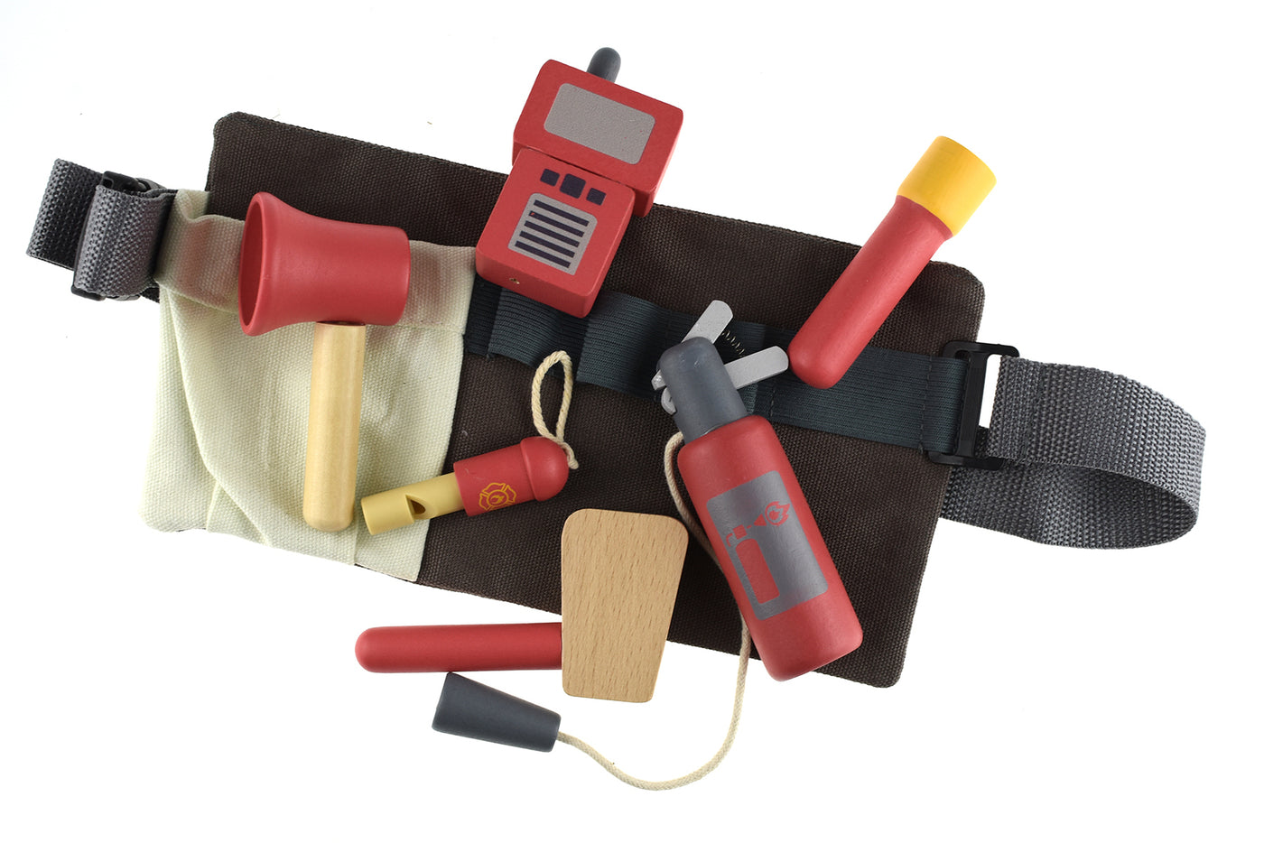 Firefighter Belt Play Set Kids Wooden Toy – Adventure Awaits