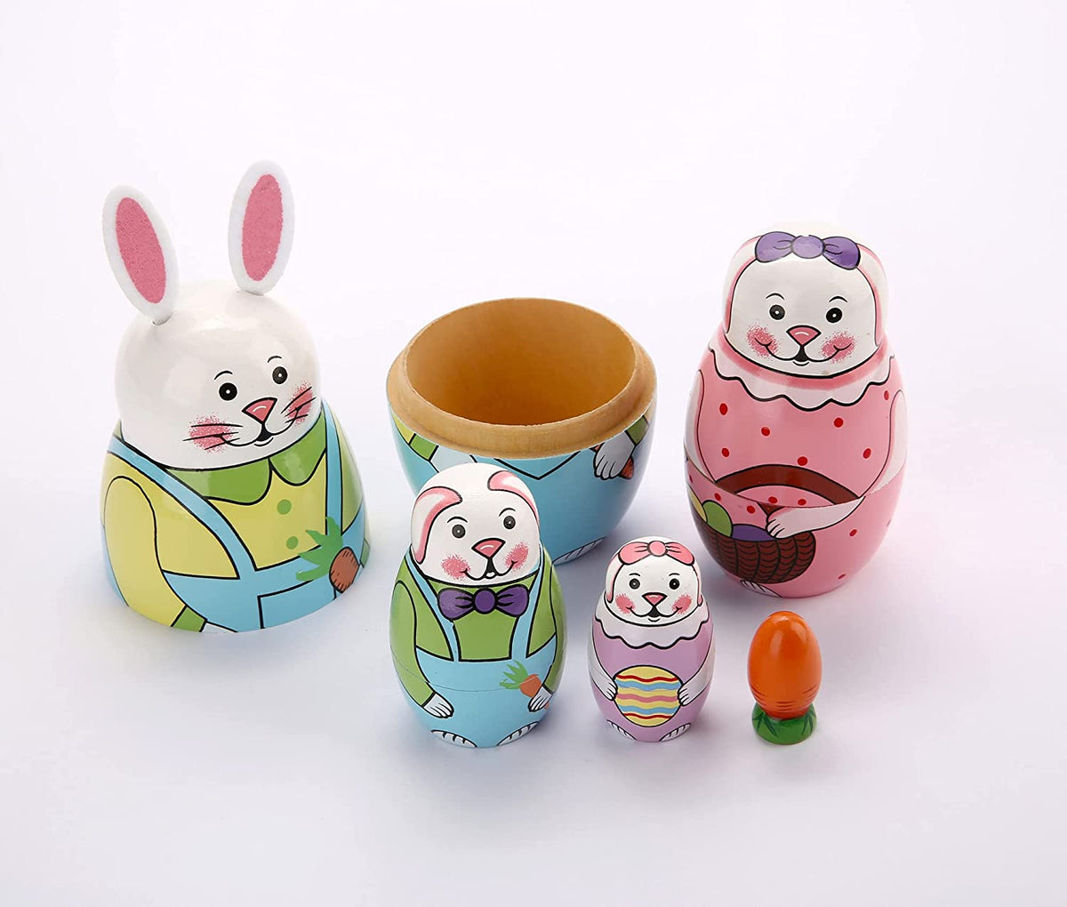 Babushka Nesting Dolls - Wooden Nesting Dolls For Toddlers