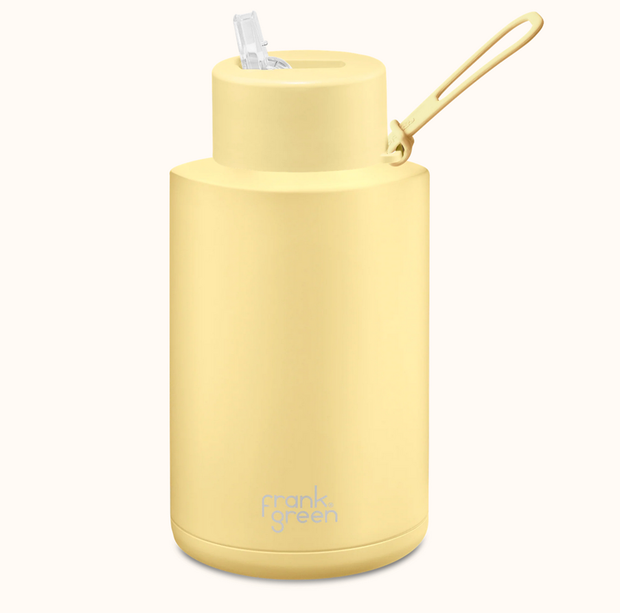 Frank Green Ceramic Reusable Drink Bottle With Strap 68oz 2000ml ...