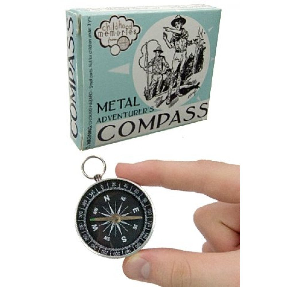 Adventurer's Compass Explorer Mini Metal Camping Junior Adventure ...