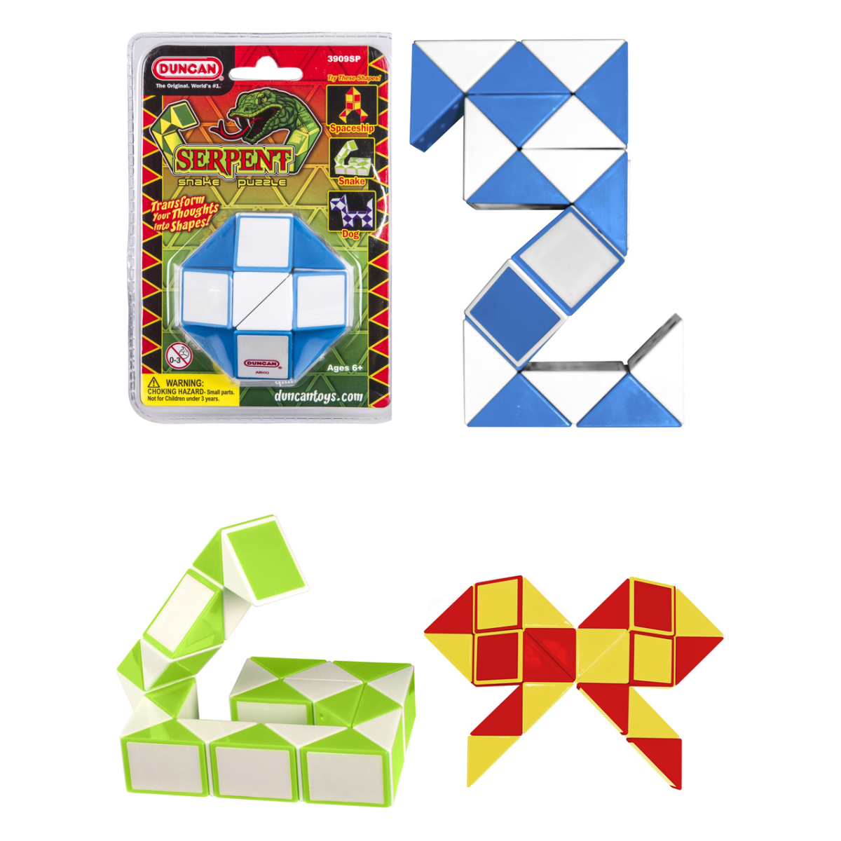 Duncan Brain Game Set Color Shift Ball Cube Serpent Puzzle Kids Fidget ...