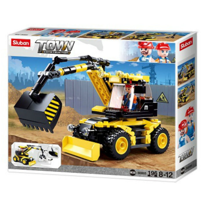 Sluban Bricks | Town Excavator Lifter Farming Building Blocks Lego ...
