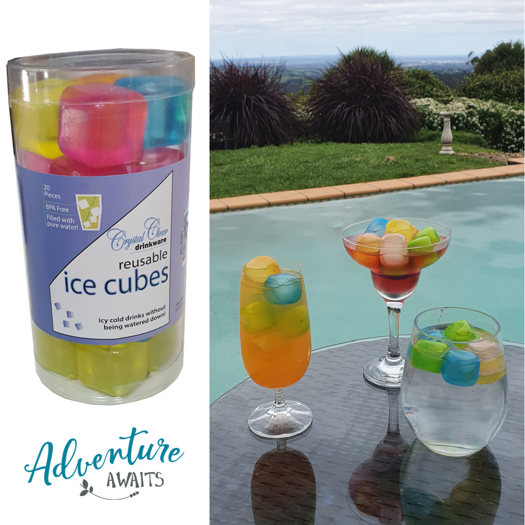 Resuable Ice Cubes 20 Pack Ice Blocks Wine Cool Cold – Adventure Awaits