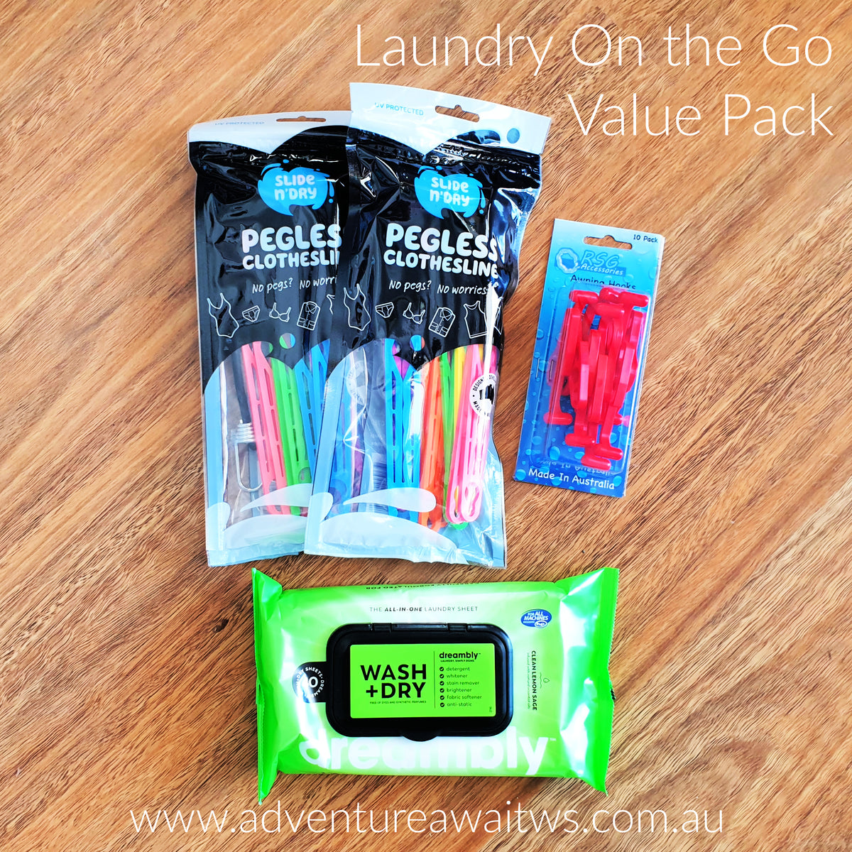 Travel Pegless Clothesline Kit – Laundry on the Go | Adventure Awaits
