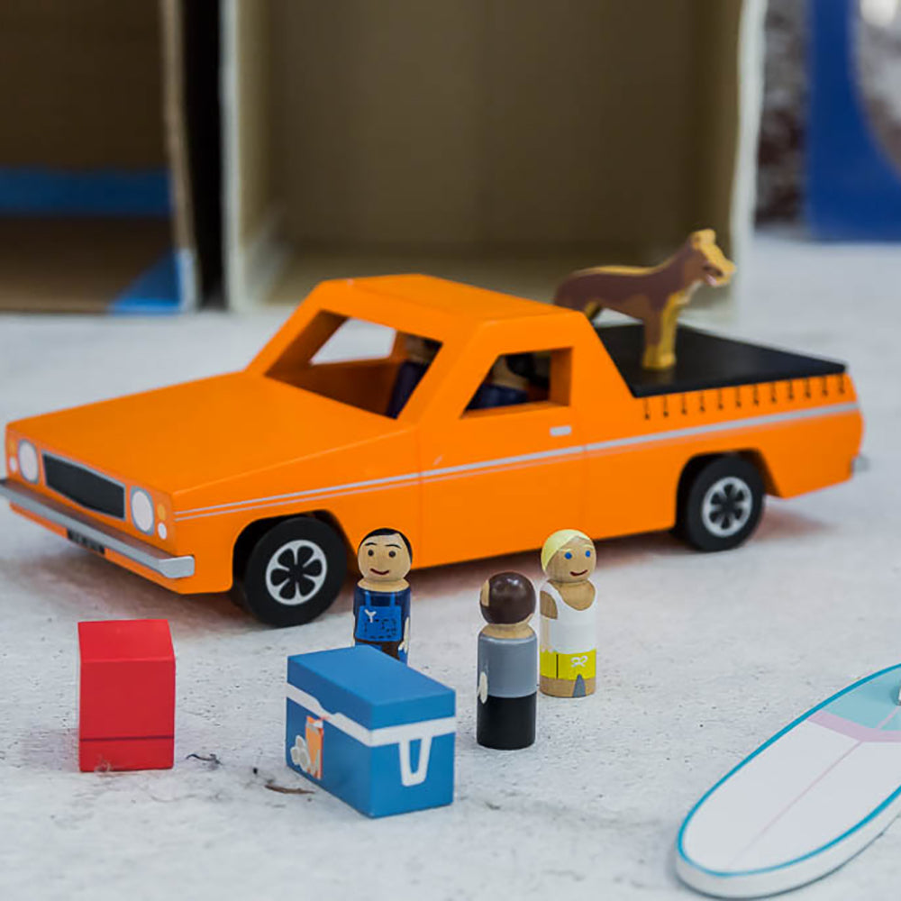 Make Me Iconic Australian Ute Kids Wooden Toy Play Set – Adventure Awaits