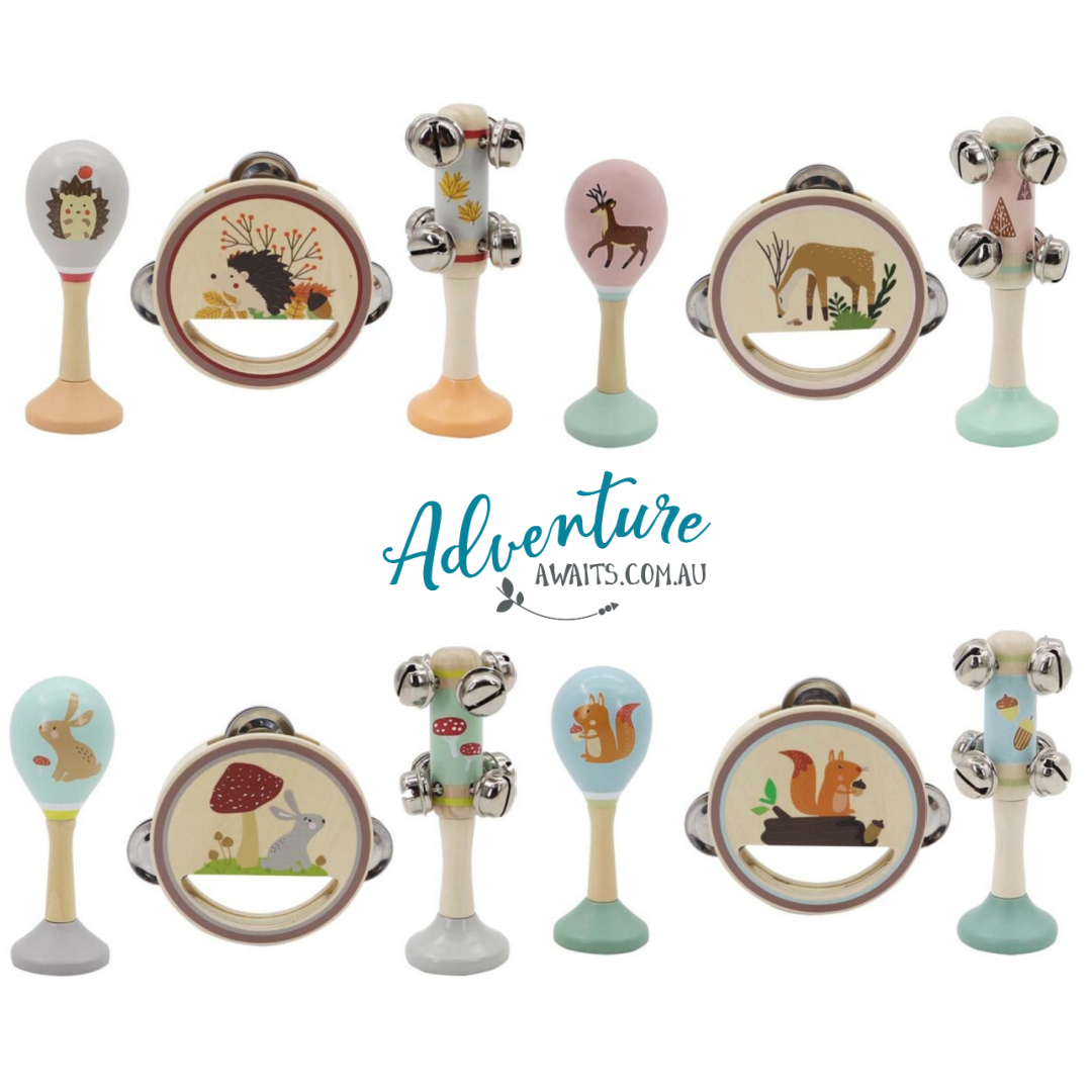 Animal Maraca Large 2pc Set Kids Baby Musical Instrument Music Gifts ...