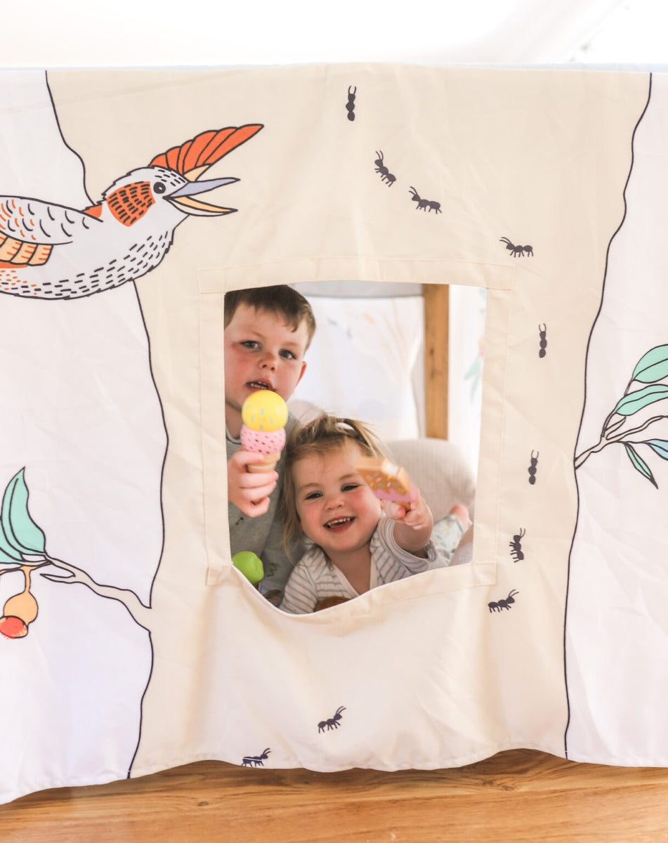 Australian Bush Table Tent Cubby House Pretend Play – Adventure Awaits