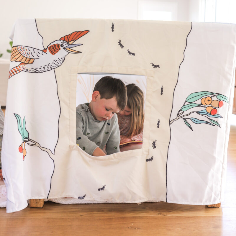 Australian Bush Table Tent Cubby House Pretend Play – Adventure Awaits