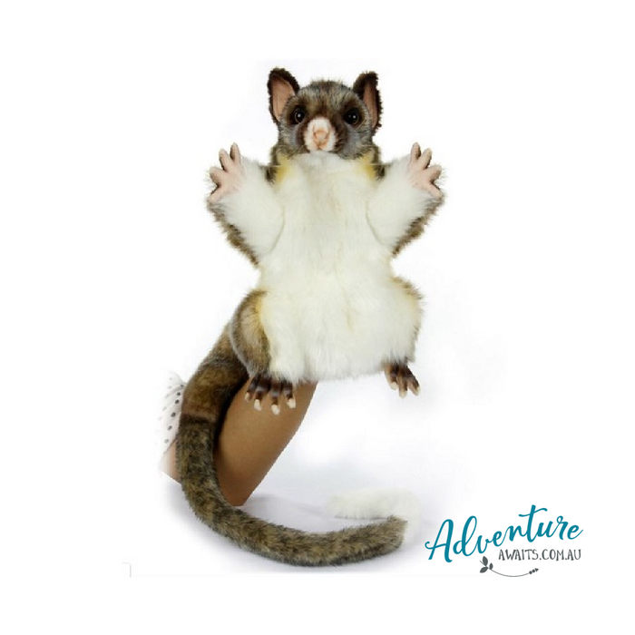 Hansa Brush Tail Possum Hand Puppet Plush Toy 20cm Realistic ...