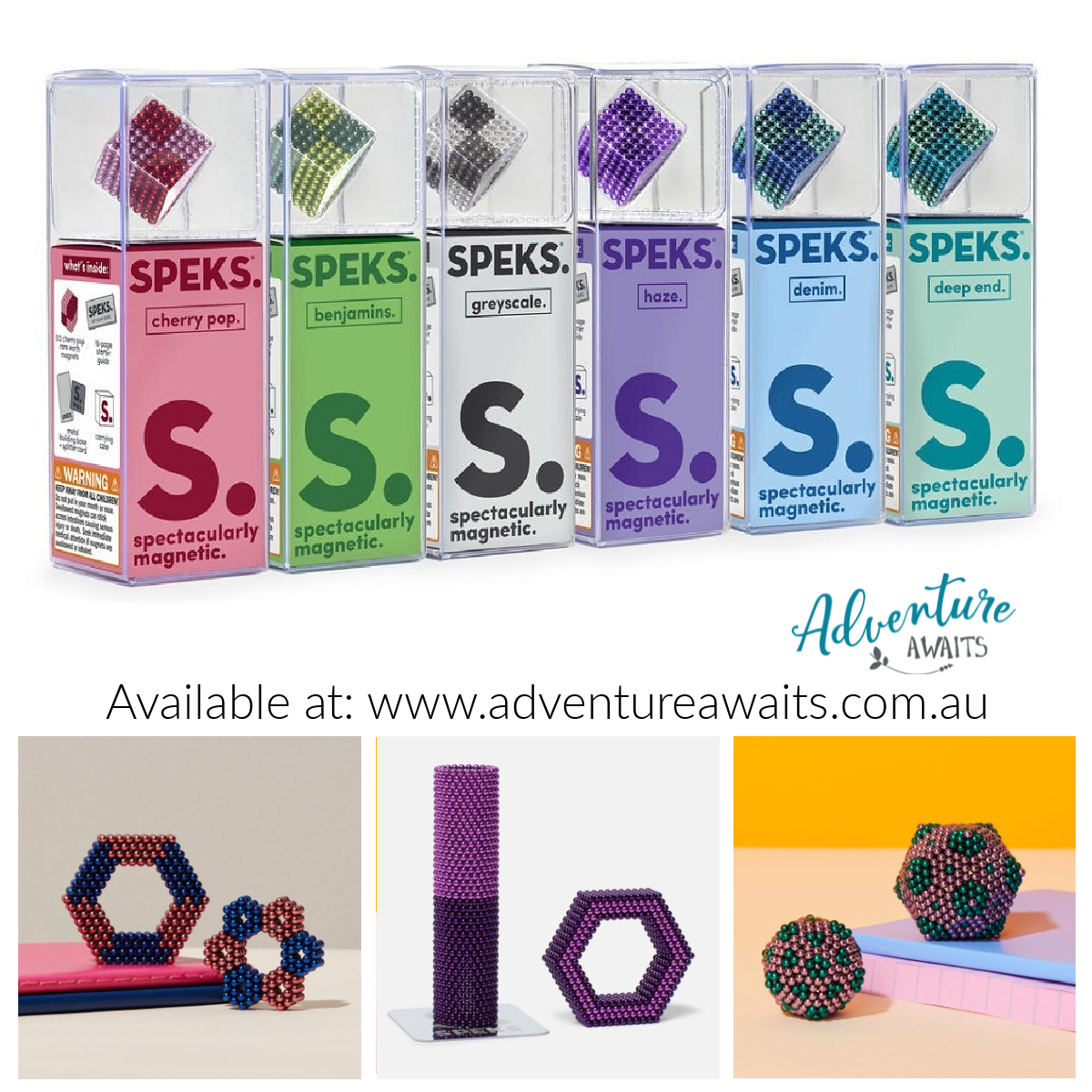 Speks Rare Earth Magnets Mashable Tones Colour Fidget Adults ...