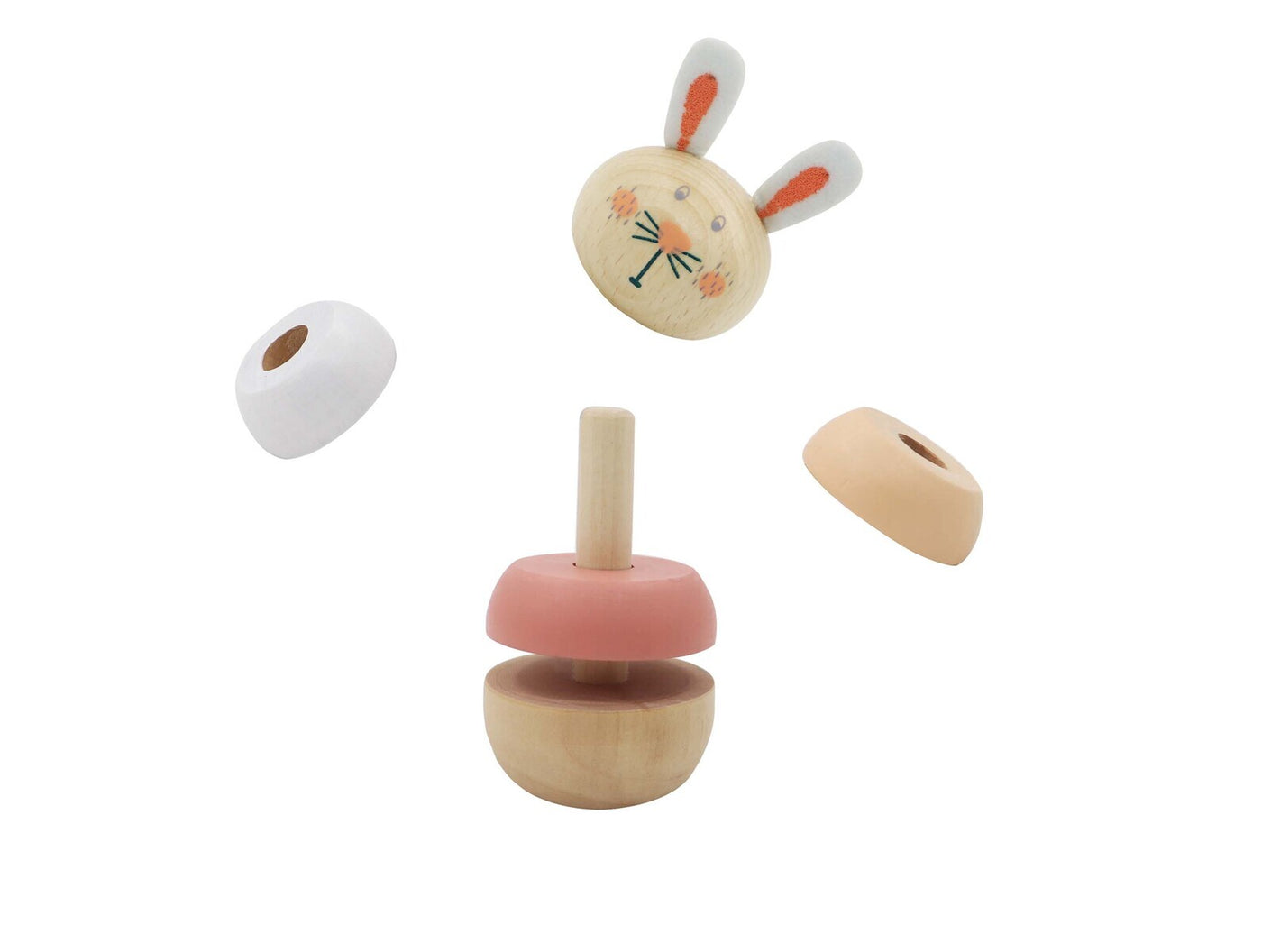 Wooden Stacking Rabbit Cute Bunny Easter – Adventure Awaits